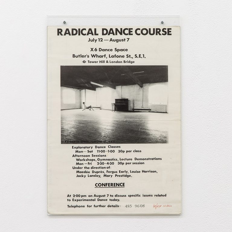 Exhibition – X6 Dance Space (1976-80): Liberation Notes – London ...